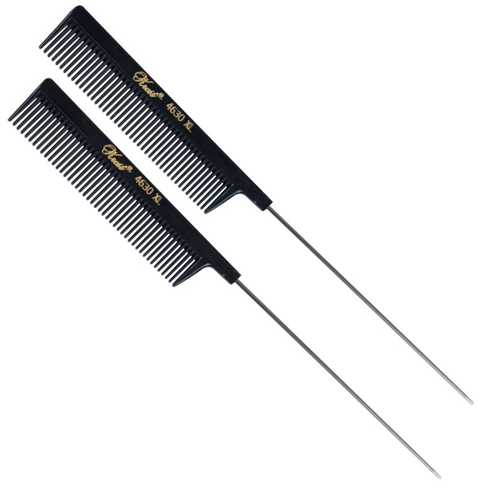 Krest Extra Long Metal Tail Combs Twin Pack – Hair Supply Direct